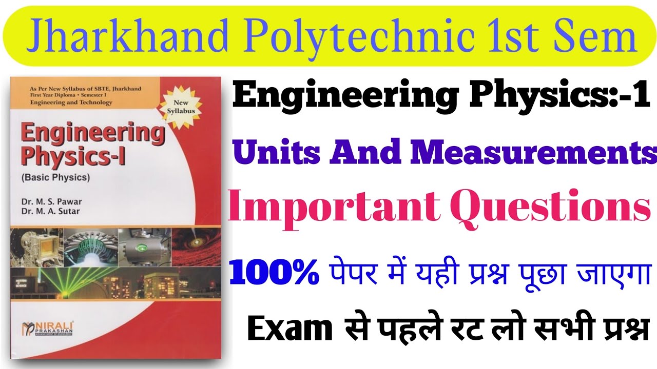 Unit And Measurements Most Important Questions For All Branch | Eng ...