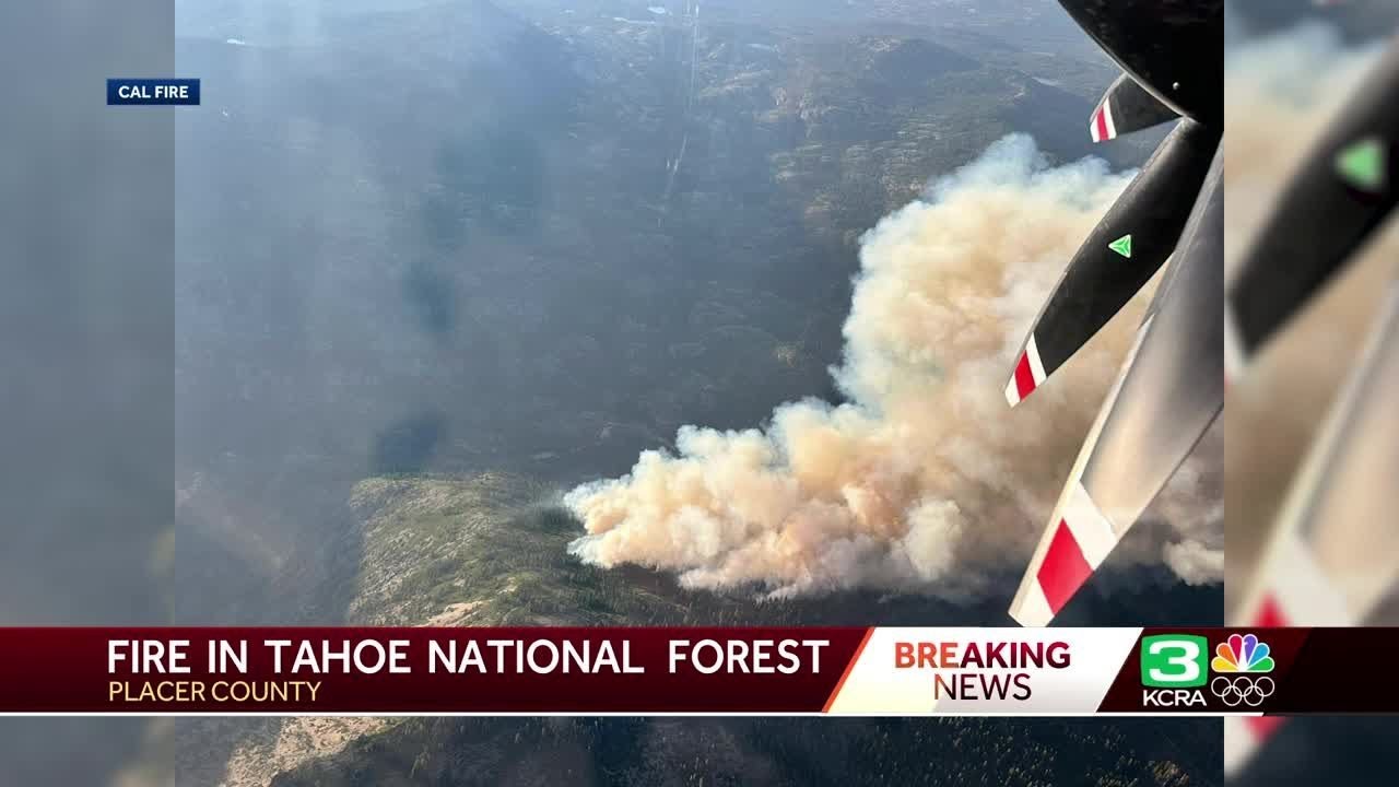 Royal Fire: Crews battle flames at Tahoe National Forest, evacuation ...