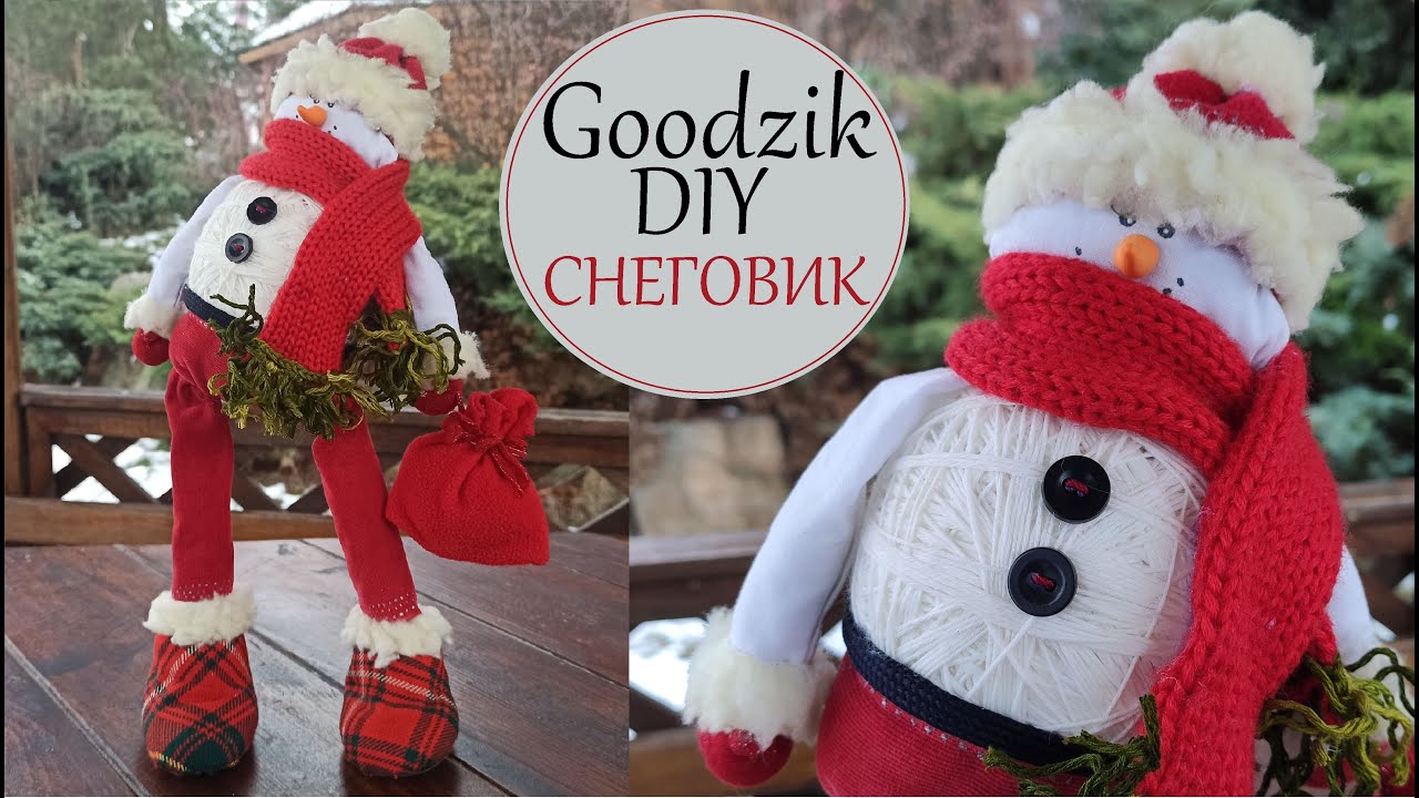 Новогодний декор Снеговик своими руками / DIY Christmas decorations ...