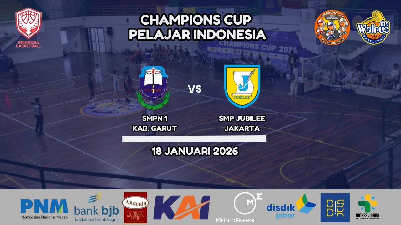 SMPN 1 KAB. GARUT vs SMP JUBILEE JAKARTA | PUTRI | CHAMPIONS CUP ...