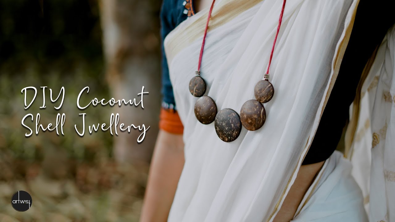 DIY Coconut Shell Handmade Jwellery | DIY | Craft | Art | Malayalam ...