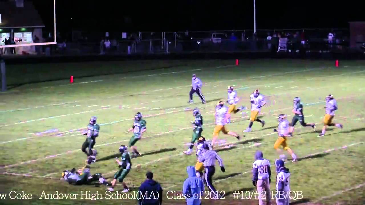 Andrew Coke - Andover High School(MA) - Class of 2012 - RB/QB - YouTube