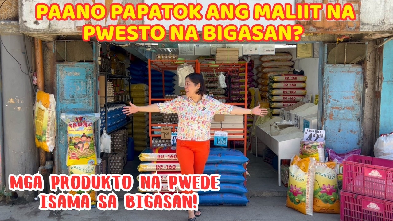 PAANO PAPATOK ANG MALIIT NA PWESTO NA BIGASAN? | MGA PRODUKTO NA PWEDE ...