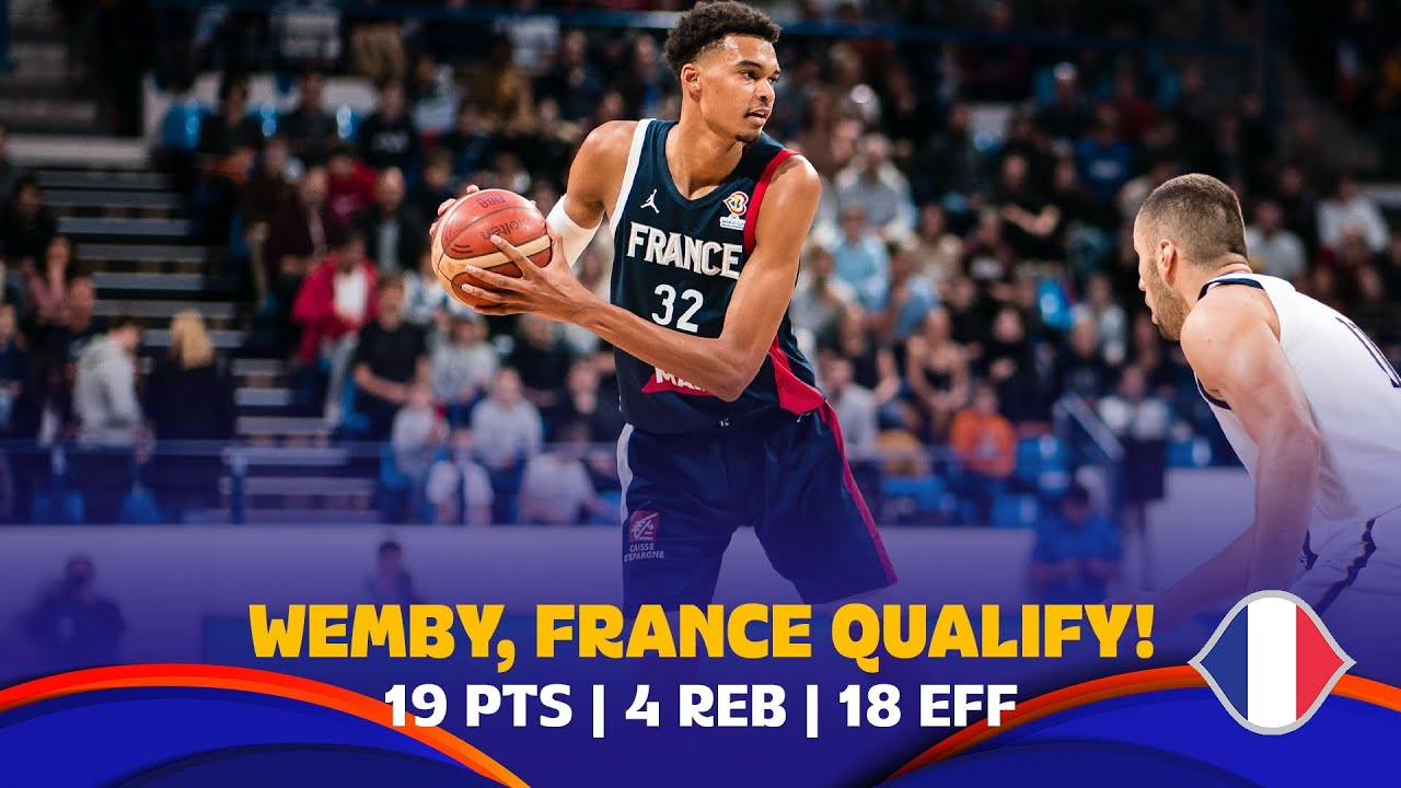 Victor Wembanyama helps France book their #FIBAWC ticket | 19 PTS | 4 ...