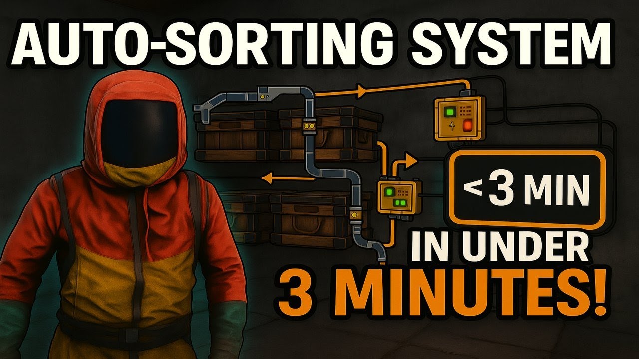 Rust Auto-Sorting Storage System in UNDER 3 Minutes! - YouTube