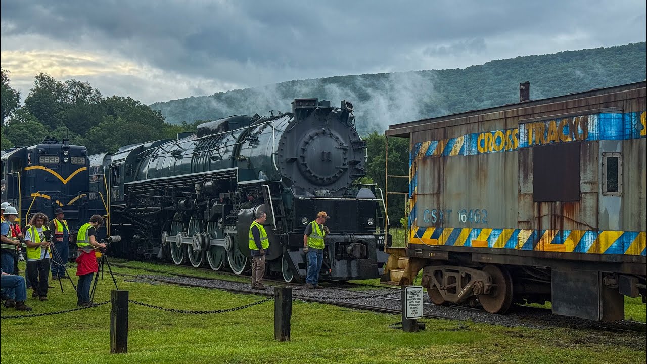 C&O 614 steam locomotive officially departs Clifton Forge for full ...