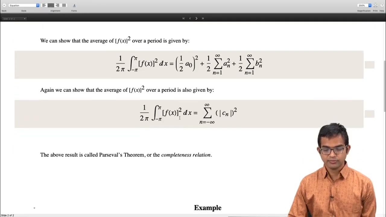 Parseval's theorem - YouTube