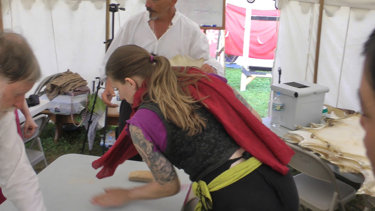 Parchment Making Workshop - Sanding (Part 3) - YouTube