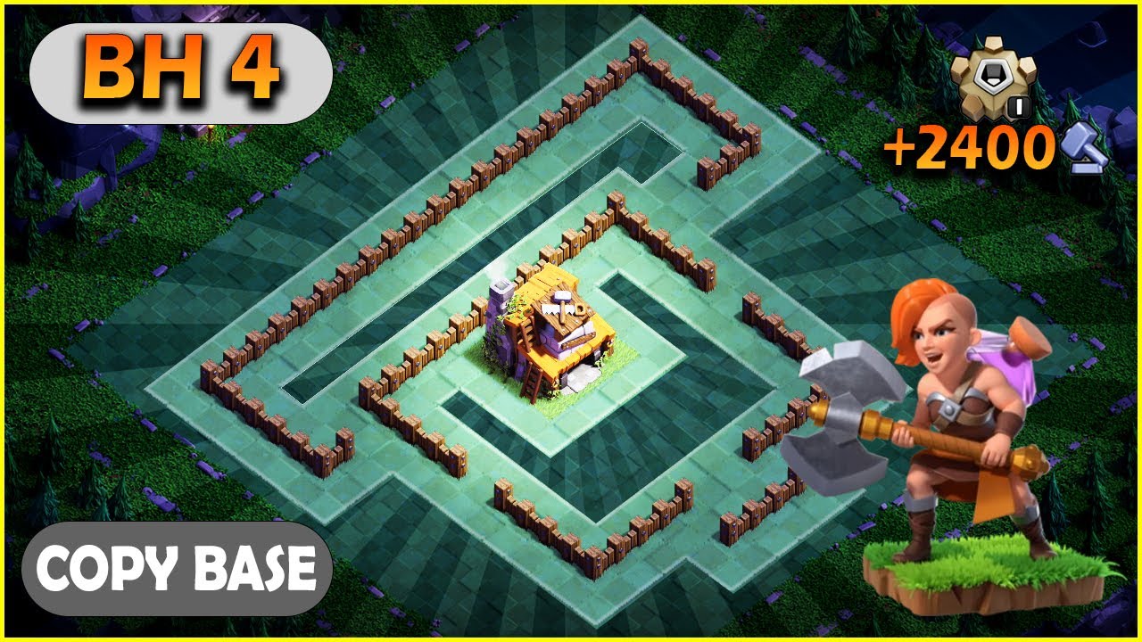 BEST Builder Hall 4 Base MUST SEE! | NEW CoC BH4 ANTI GIANT Builder ...