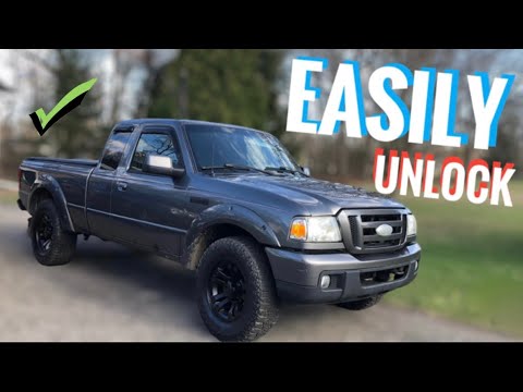 NO KEYS? NO PROBLEM! - How To EASILY Unlock Ford Ranger With NO KEYS ...
