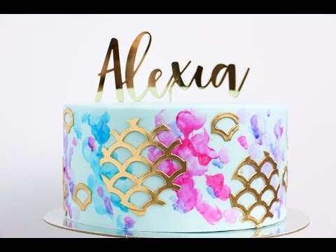 Mermaid Inspired Cake.- Rosie's Dessert Spot