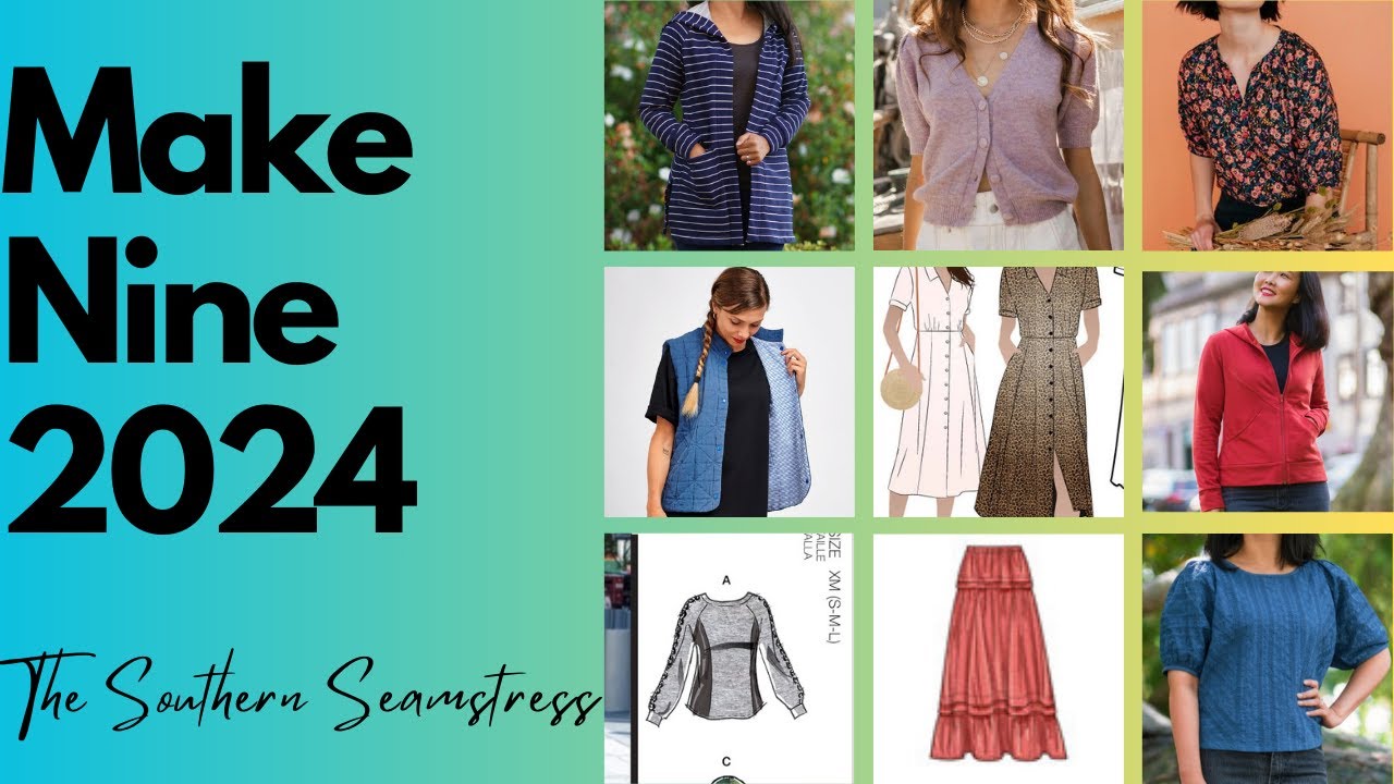 The Sewing Patterns I've Chosen for the Make Nine 2024 Challenge - YouTube