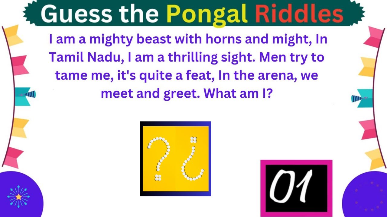 Guess the riddles festivals Pongal 🌟Makar Sankranti #riddles - YouTube