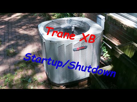 2013 Trane XB13 Air Conditioner | Startup/Shutdown - YouTube