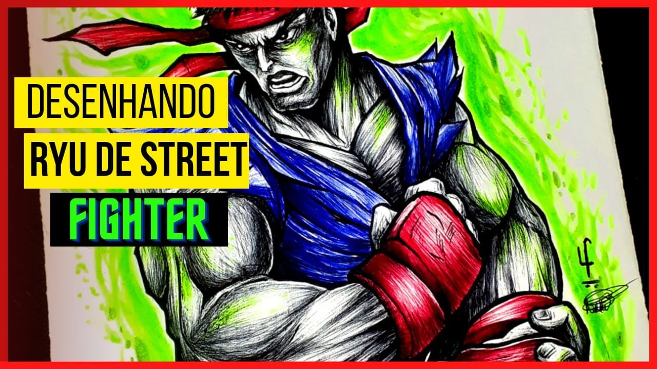 DRAWING RYU FROM STREET FIGHTER [TimeLapse] - YouTube