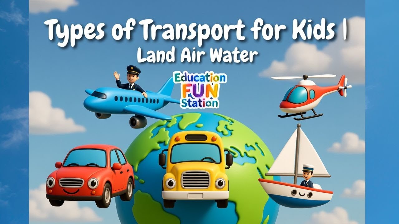 Learn Land, Air & Water Transport Vehicles (2026) - YouTube