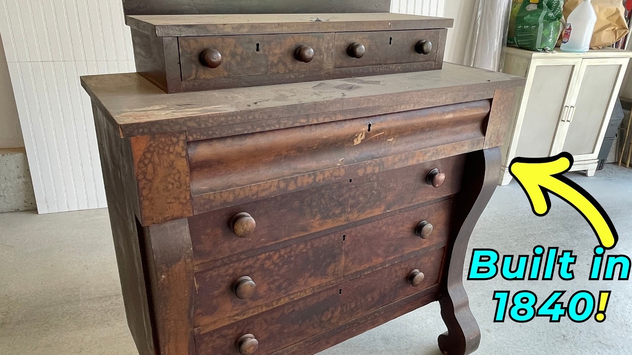 REVIVING a 200 Year Old Dresser | Furniture Restoration - YouTube