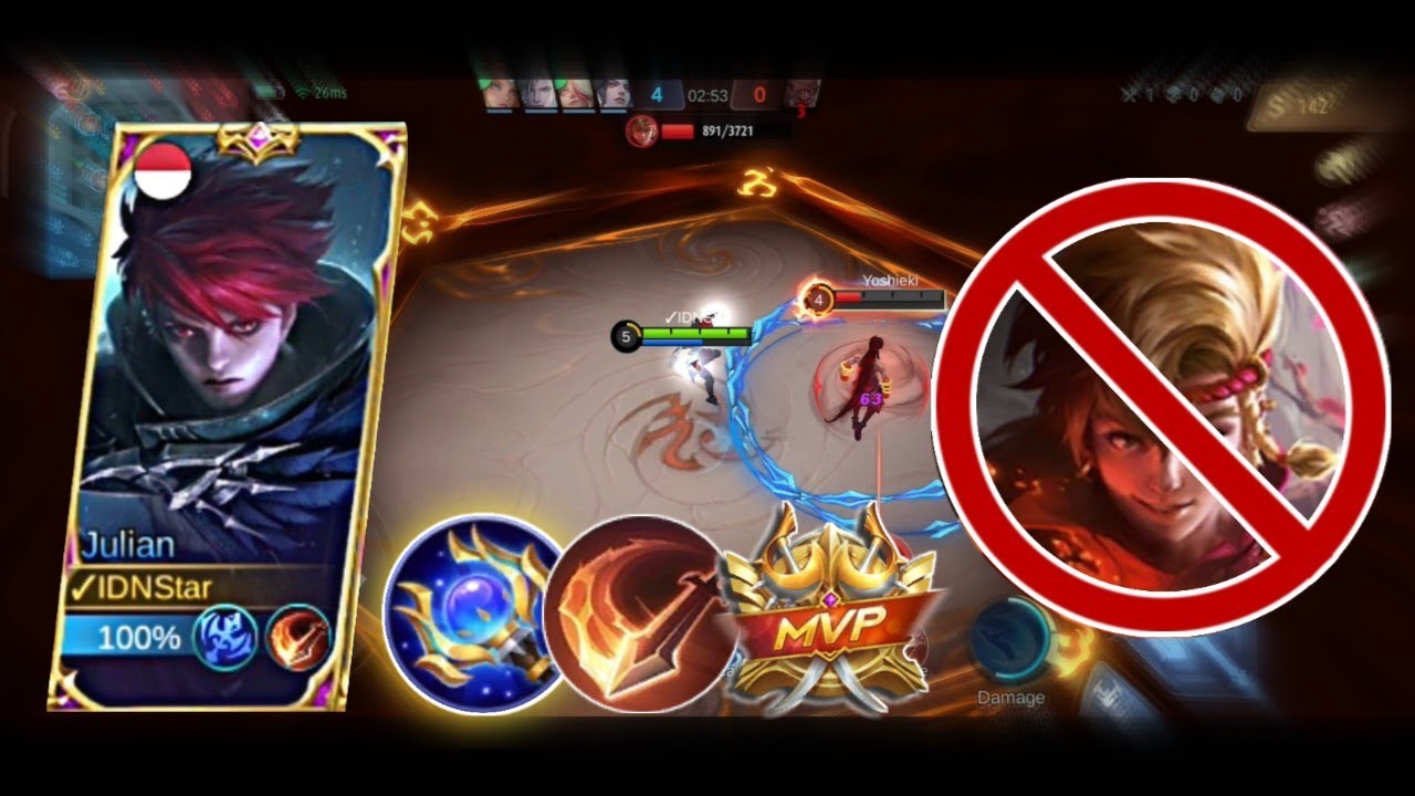 Set Emblem & Build Julian / Counter Yin Di Exp Lane - Mobile Legends ...
