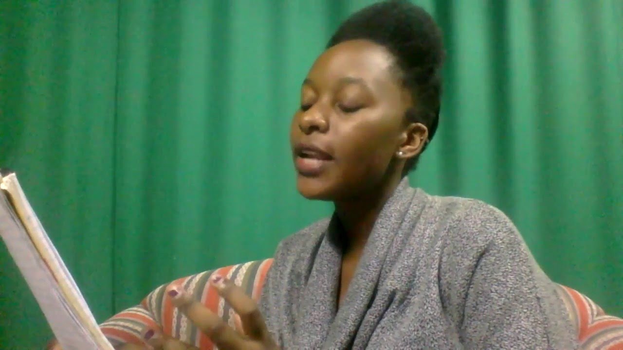 Petunia Reciting a glimpse of her poem 3 minutes after writing it - YouTube