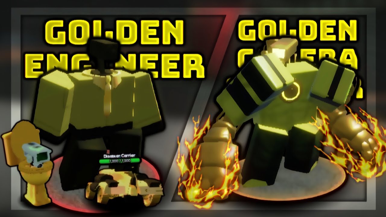 Golden engineer/Golden Camera crusher Showcase/Review [Titan tower ...