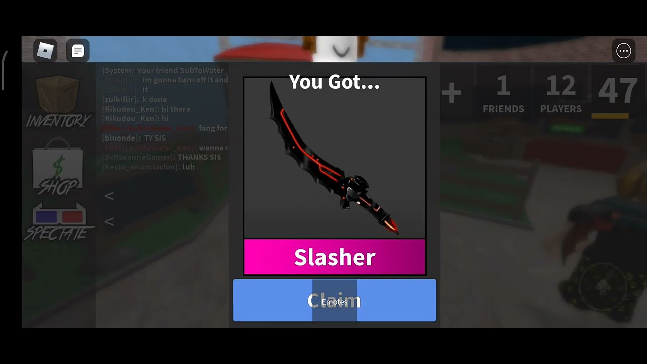 Trading fang for slasher! ( mm2 trading ) - YouTube