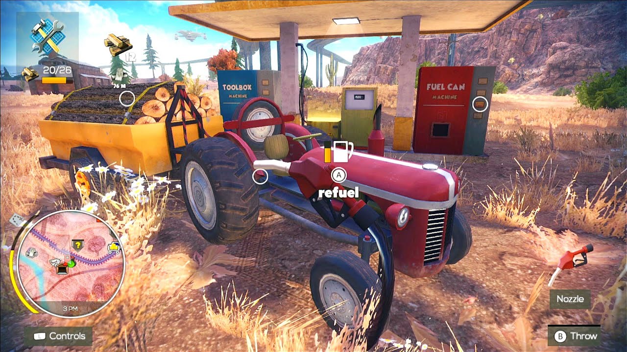 Tractor Builds Wooden Bridge In Red Canyon | Off The Road Unleashed ...