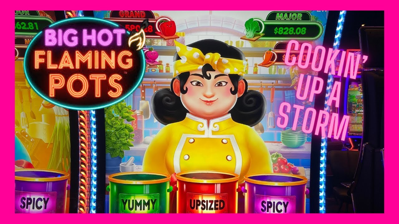 GET READY FOR BIG HOT FLAMING POTS SLOT MACHINE ACTION! #CASINO #SLOTS ...