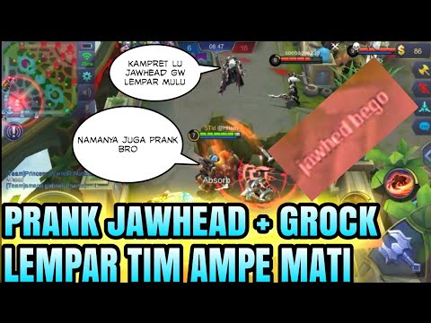 PRANK JAWHEAD COMBO GROCK JEBAK TEMEN SAMPE MATI!! - Prank Moba Analog Indonesia