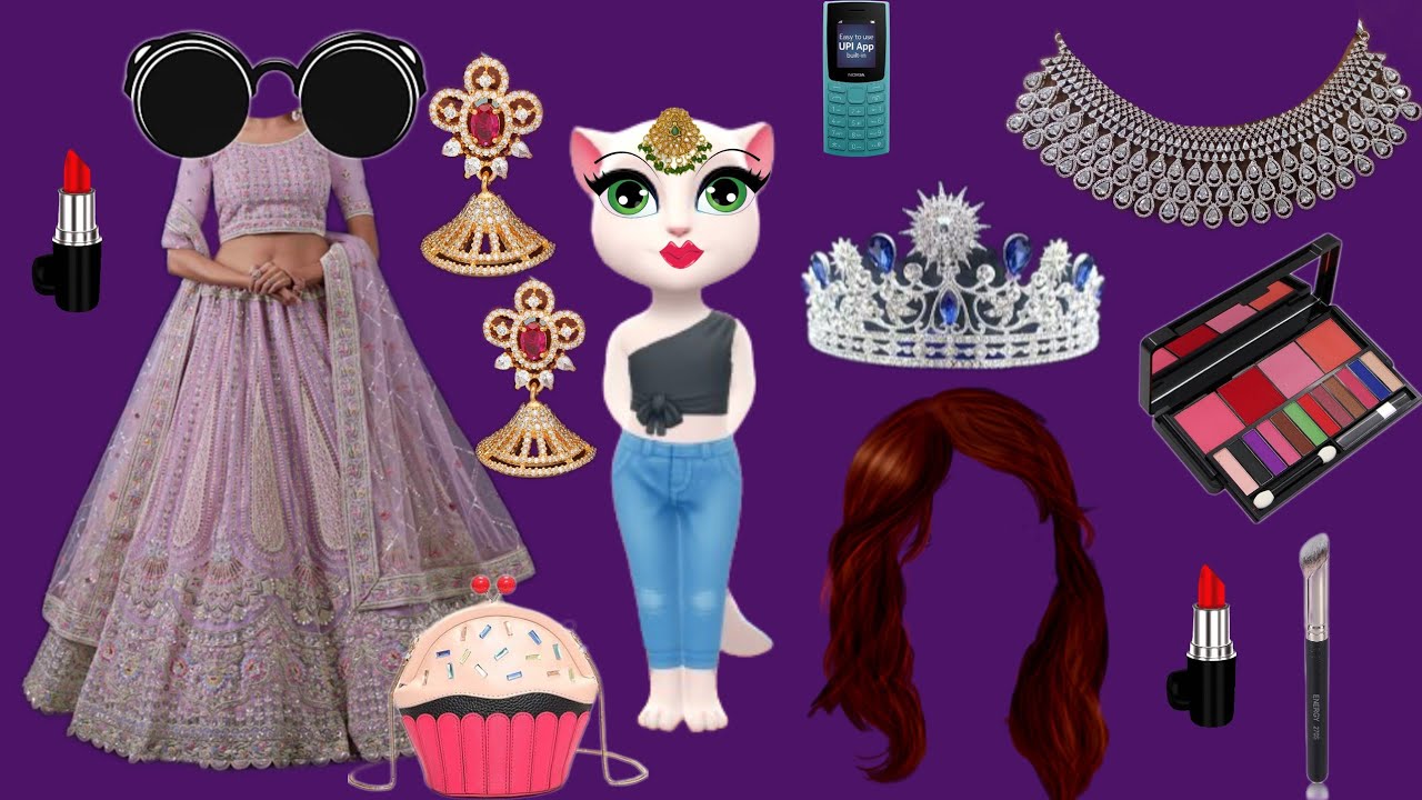 Talking Single Angela 2 ka friend ki party makeup comedy video ...