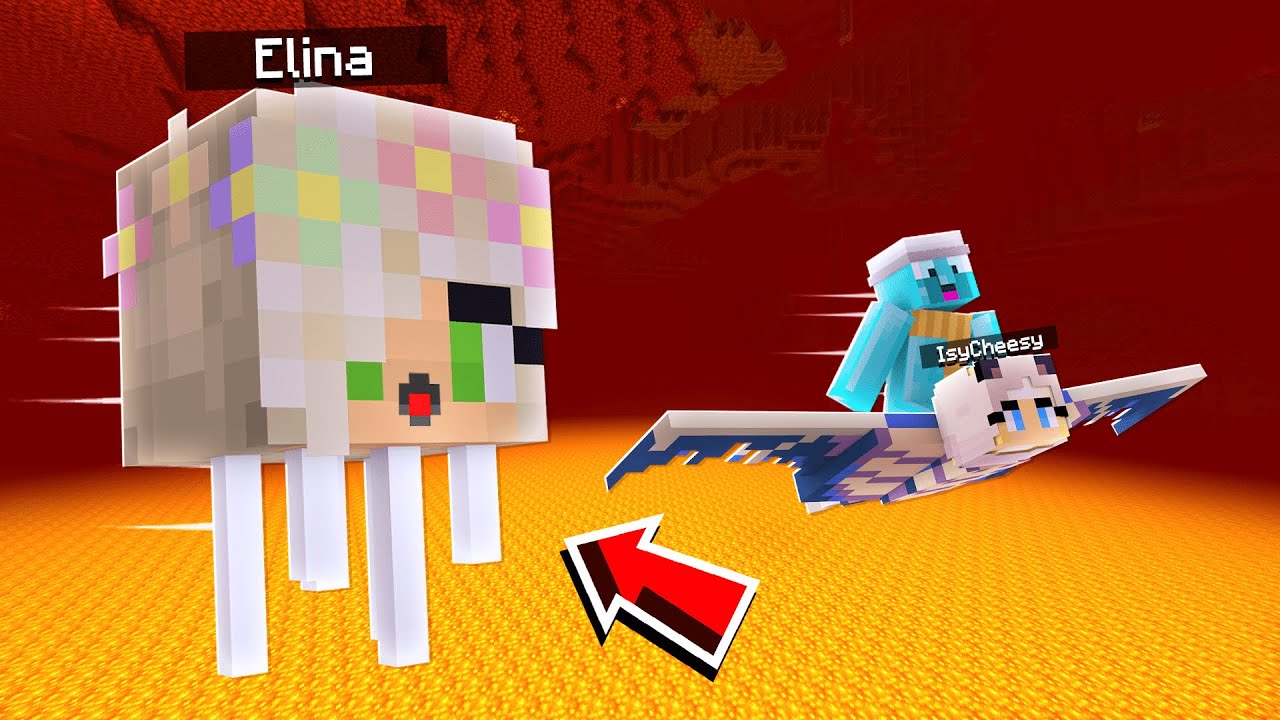 MINECRAFT FREUNDE aber WIR FLIEGEN mit OP MORPHS durch den NETHER mit ...