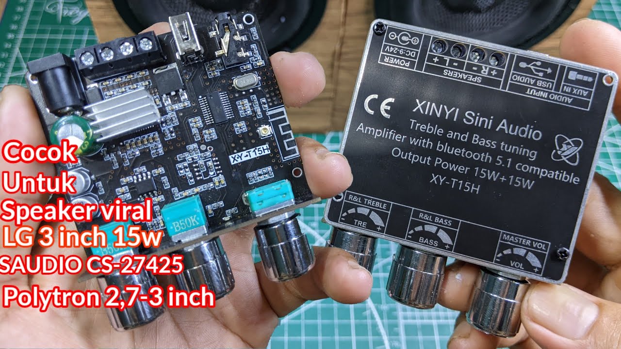 LEBIH MANTAP DARI ZK-152T? SINI AUDIO XY-T15H 15WX2 BLUETOOTH V5.1 ...