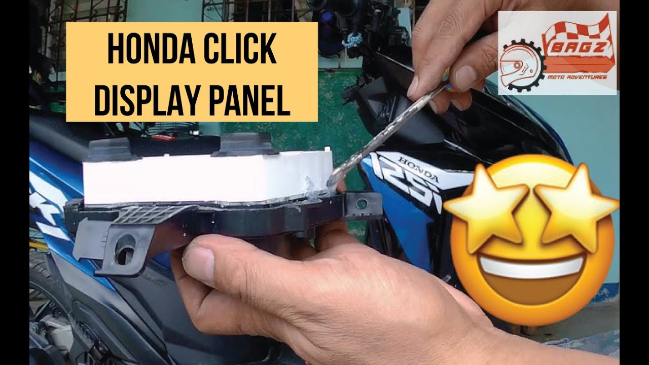 HONDA CLICK: Display Panel - goodbye na moisture!! - YouTube