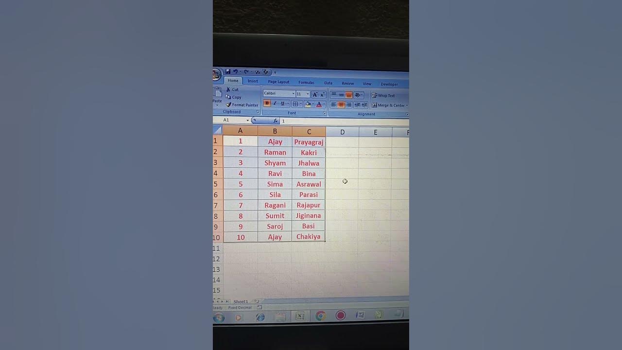 Move Data In Excel.#excel #mstechtricks #microsoftoffice #trending . - YouTube