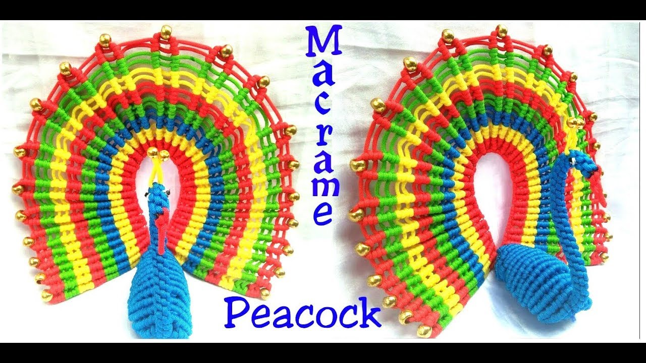 DIY Macrame Peacock/ Bird tutorial - YouTube