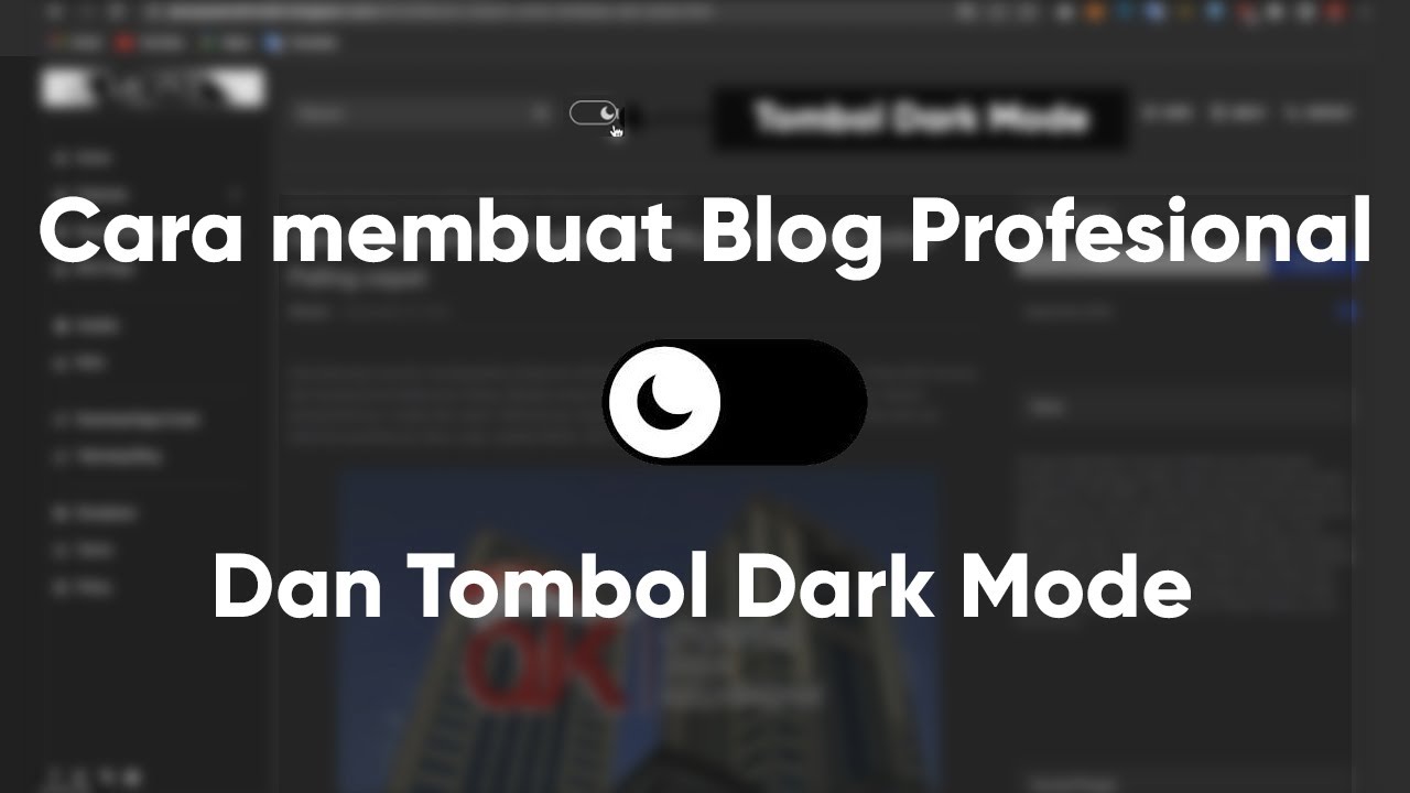 Template Blog Profesional Dark Mode Free Download - YouTube