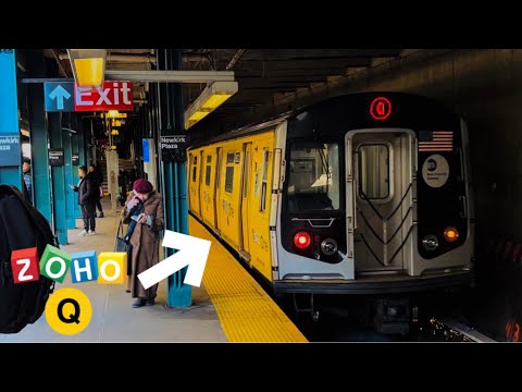 NYC Subway: R160B Siemens with a Zoho One ad-wrap on the Q train at ...