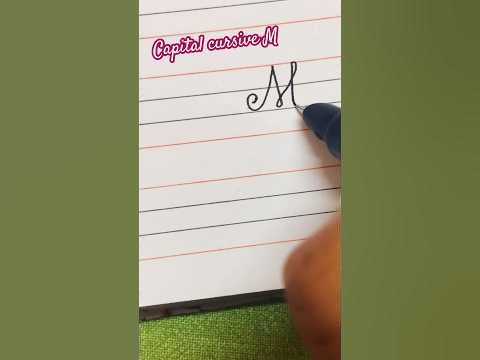 How to write cursive M| How to write capital cursive m| how to write ...