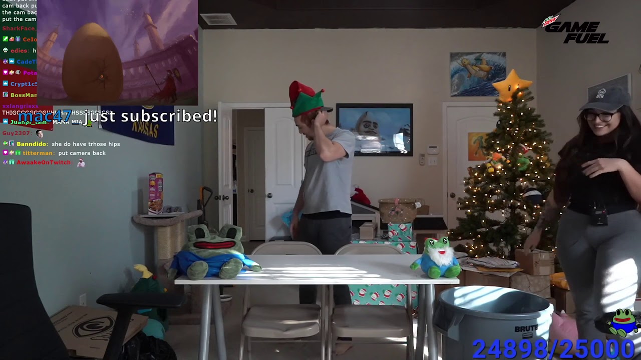 Mizkif Sister Emily Rinaudo SHAMELESS Walk In Front Of Camera - YouTube
