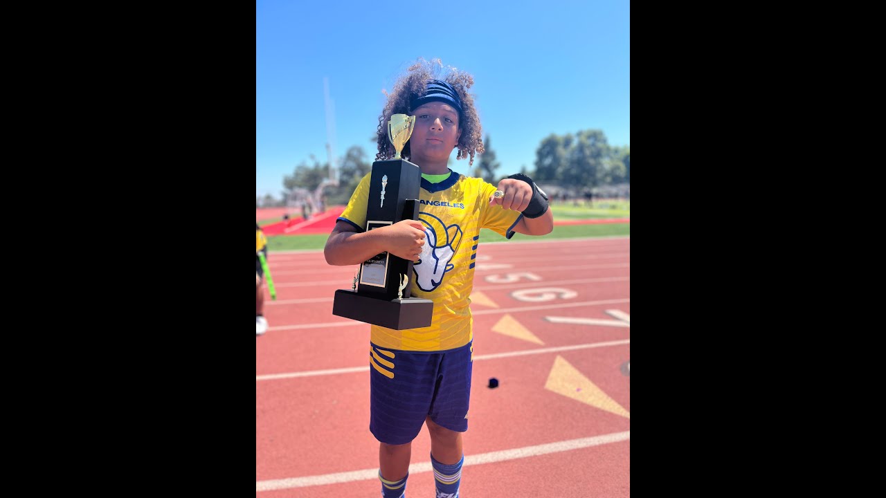 NFL Flag Pasadena Marcel Johnston Mic'd up and highlights. - YouTube