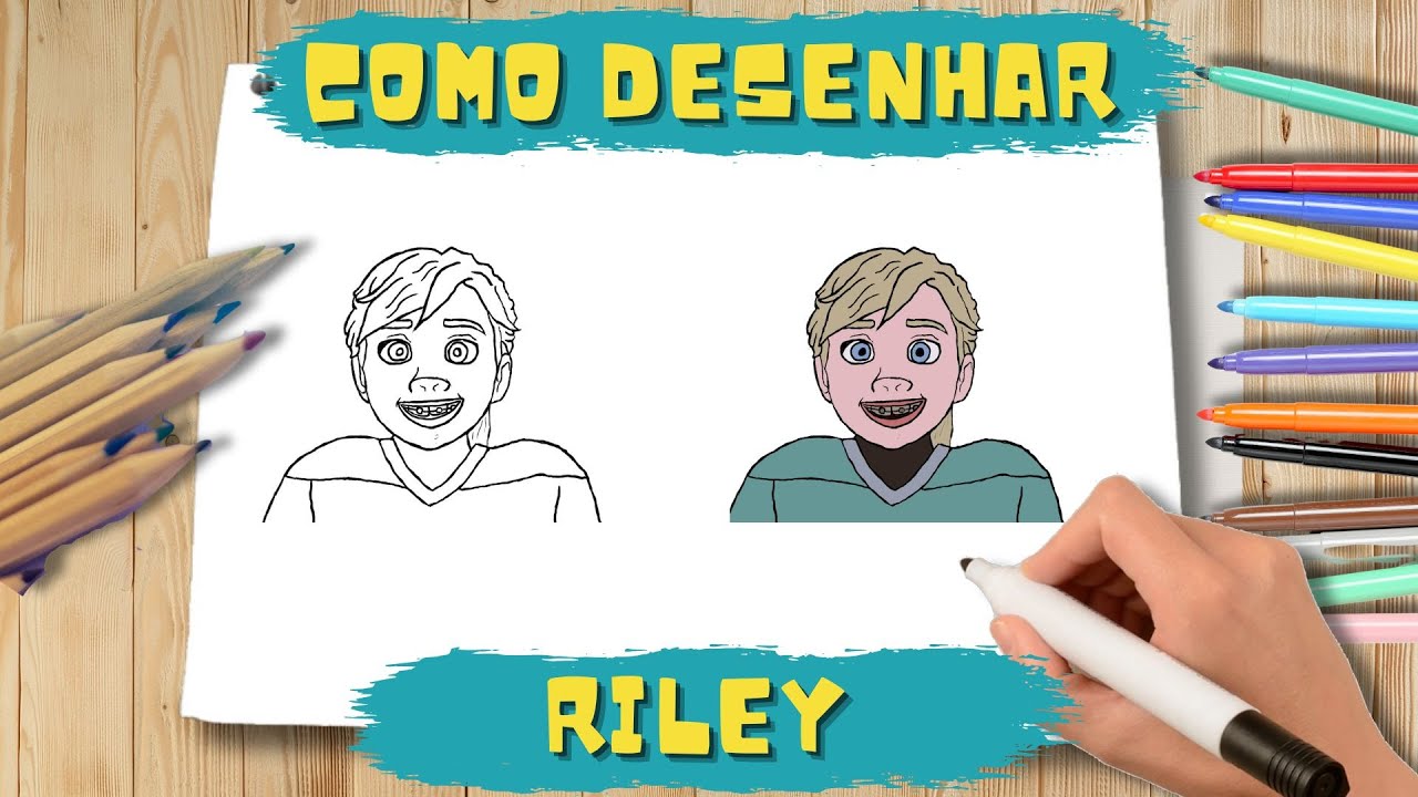 Como Desenhar Riley Andersen de Divertidamente 2 Passo a Passo - YouTube