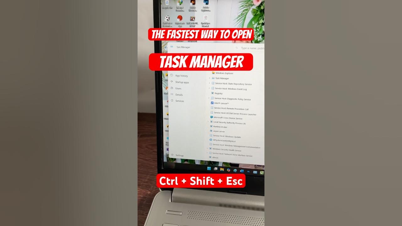 The Fastet Way To Open Task Manager - YouTube