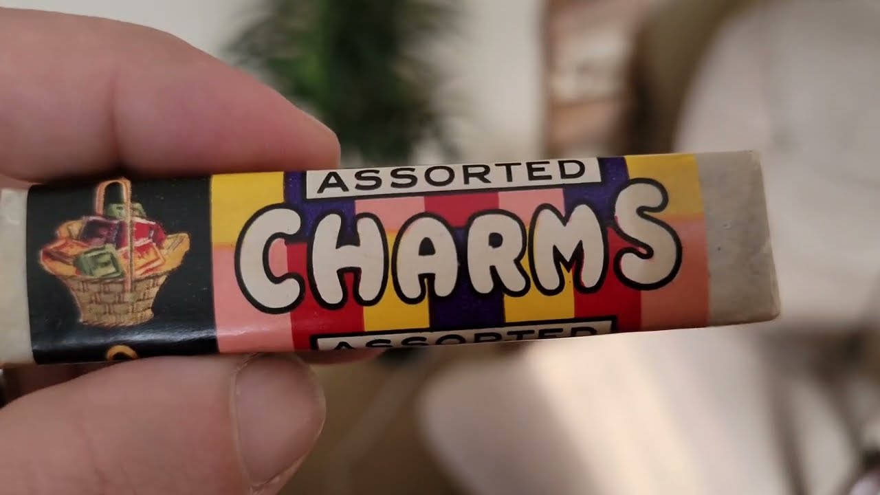 Eating CHARMS candy from 1940! - YouTube