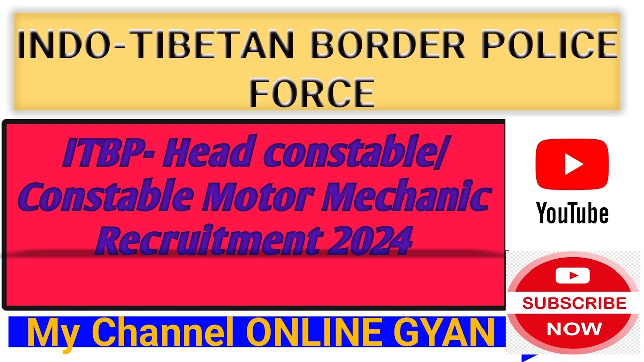 Online Application For The Post Of ITBP (@Dailyvideoupload109) ONLINE GYAN - YouTube