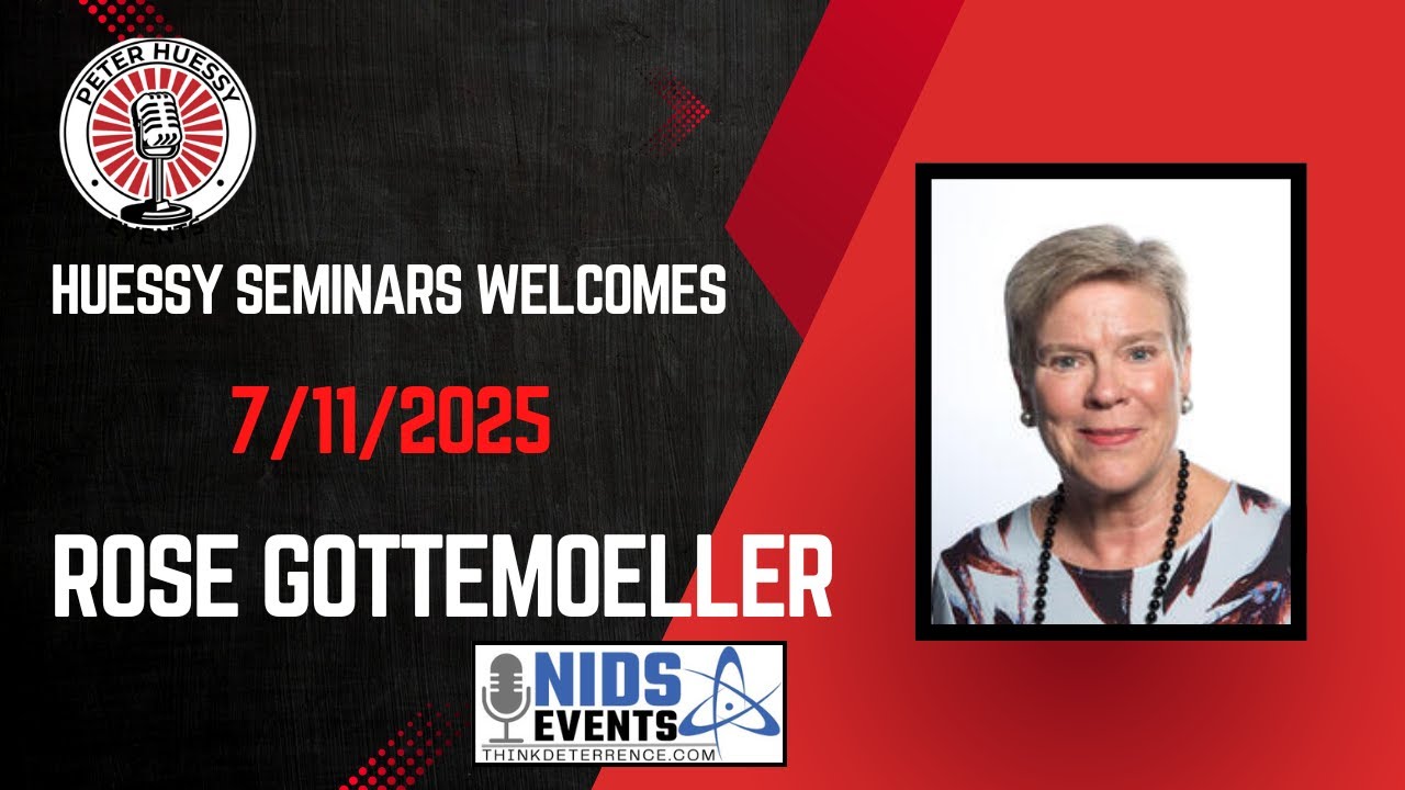 Huessy Seminar: Arms Control Is Not Dead Yet with Rose Gottemoeller ...