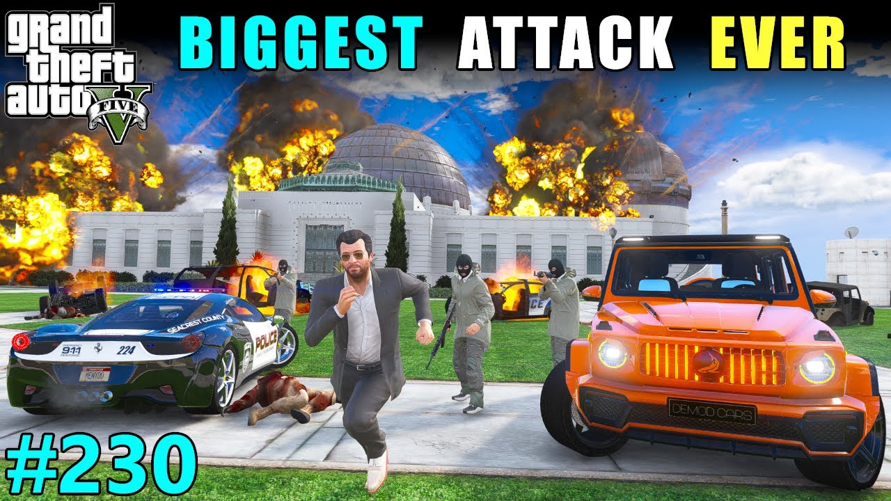 Biggest Attack Ever On Government | Gta V Gameplay - YouTube