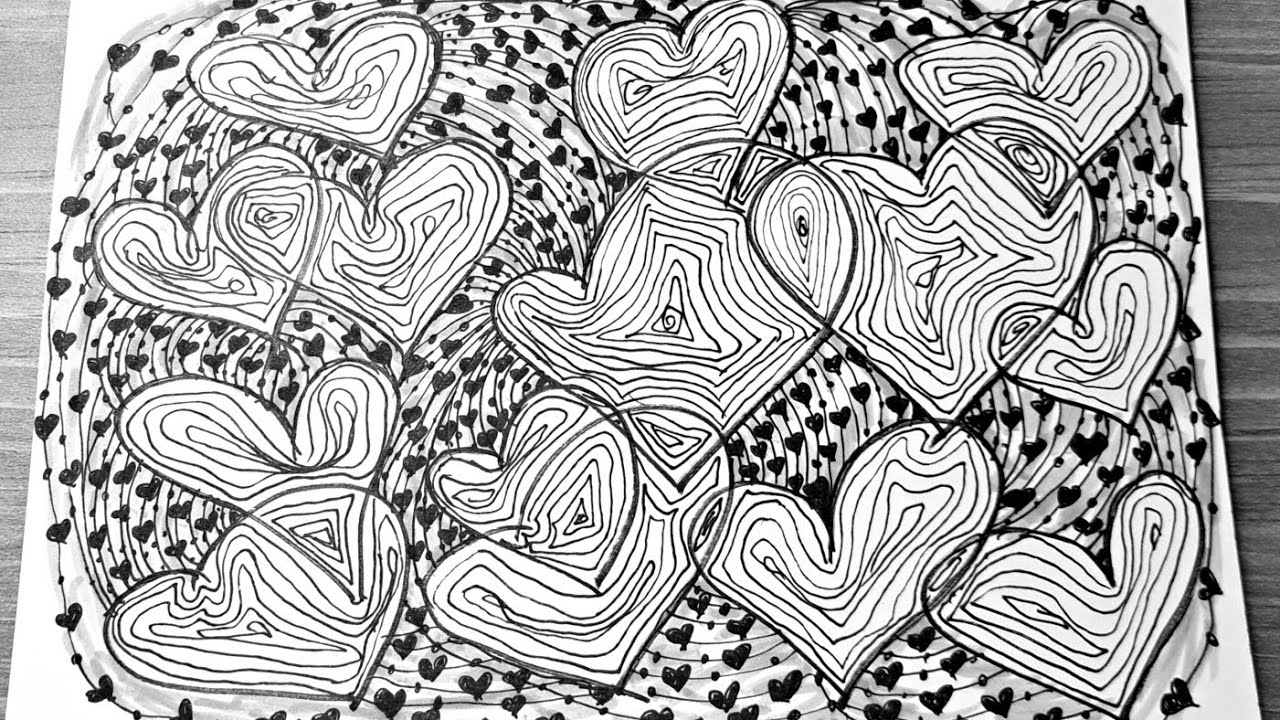 Escape with Love: Discover Easy Zentangle Patterns That Connect Hearts ...