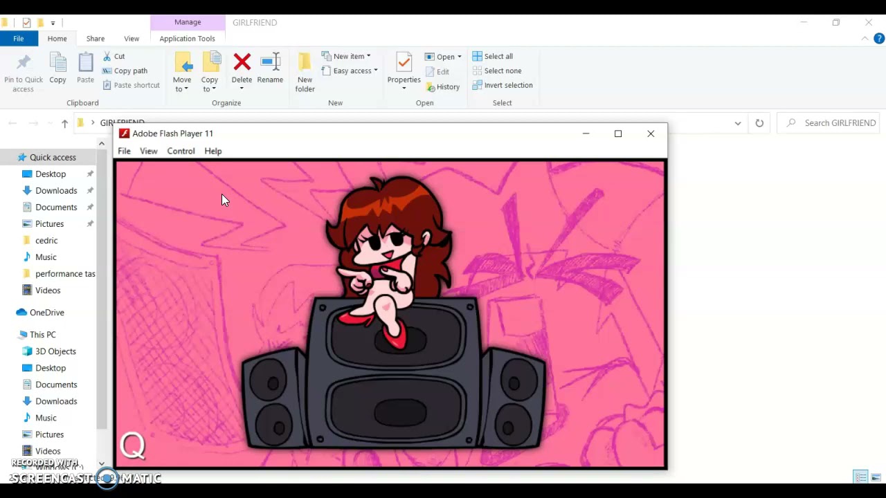 FNF GF test! - YouTube
