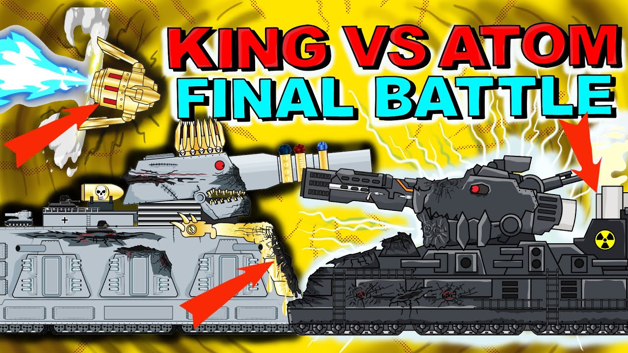 The decisive battle of the King and Atomic Monster - Cartoons about ...