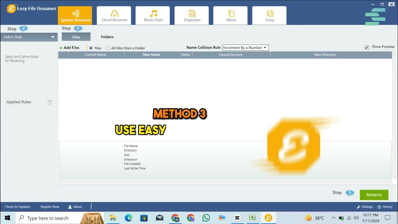 Excel Macro to Rename Multiple Files in a Folder and Subfolders - YouTube