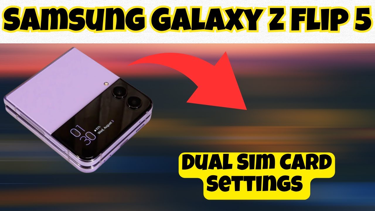 Dual Sim Card Settings Samsung Galaxy Z Flip 5 || How to set dual sim || Dual sim options - YouTube